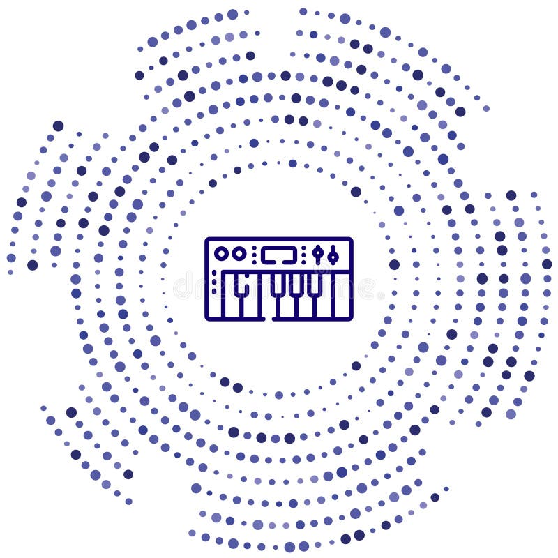 Synthesizer Vector Icon. Synthesizer Editable Stroke Stock Vector ...