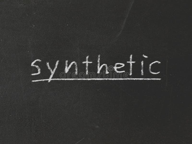 Synthetic concept word stock photo. Image of chalkboard - 338149172