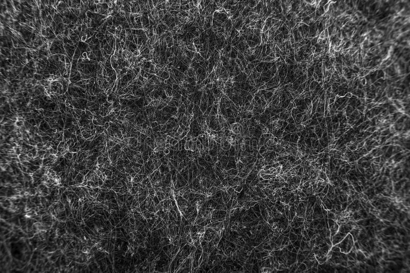 Synthetic Fabric. Black and White Fiber Texture Close Up Stock Photo ...