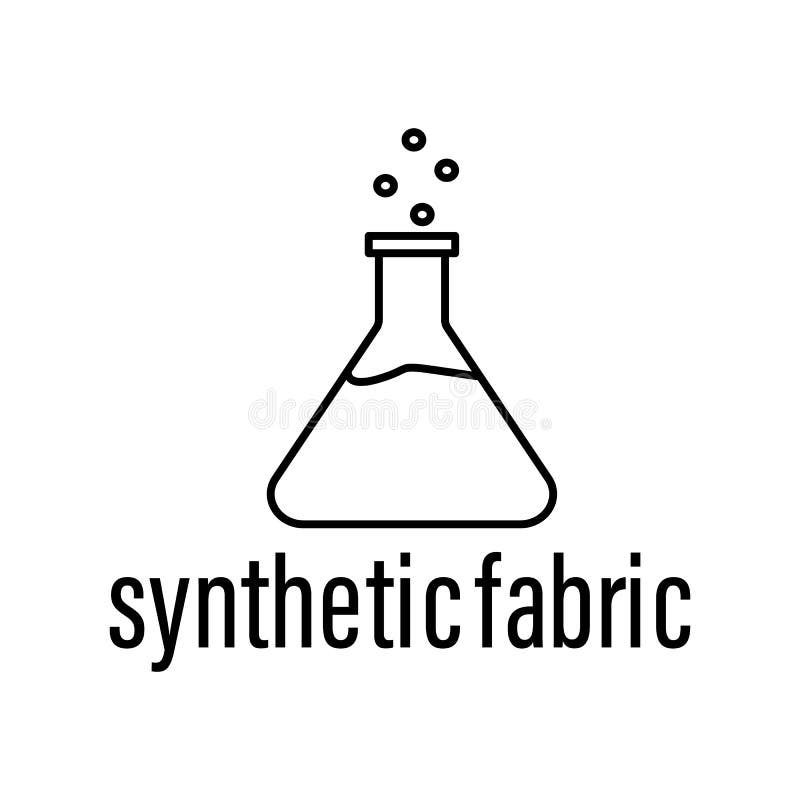 Synthetic Fabric Icon. Element of Raw Material with Description Icon ...