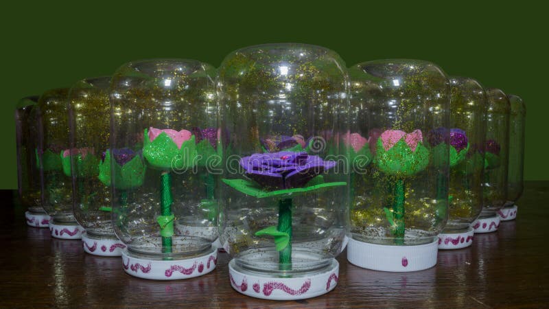 Synthetic handmade flowers stock photo. Image of roses - 116682436