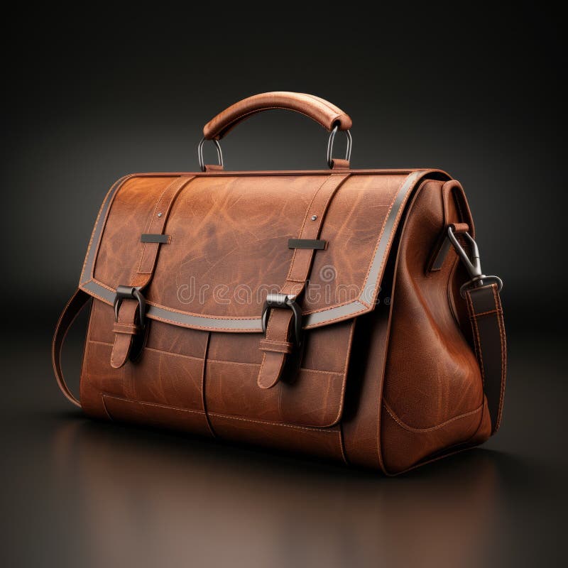 Synthetic Leather Bag Image Creation Stock Illustration - Illustration ...