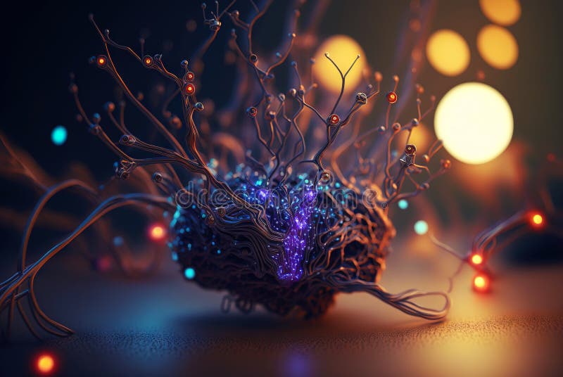 Synthetic Life. Biomechanical Advanced Technology AI Organism Stock ...