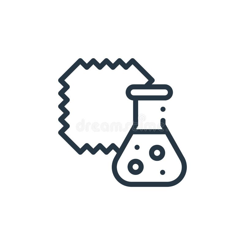 Synthetic Material Icon Vector from Fabric Features Concept. Thin Line ...