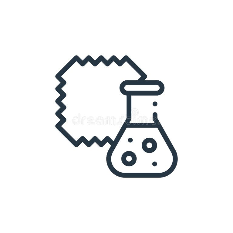 Synthetic Material Icon Vector from Fabric Features Concept. Thin Line ...