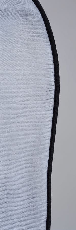 Synthetic Mesh with Fine Weave and Subtle Reflective Texture in White ...