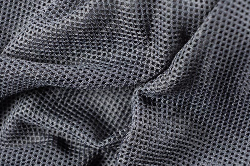 Synthetic Polyester Fabric Macro Top View, Gray Fabric Background Stock ...