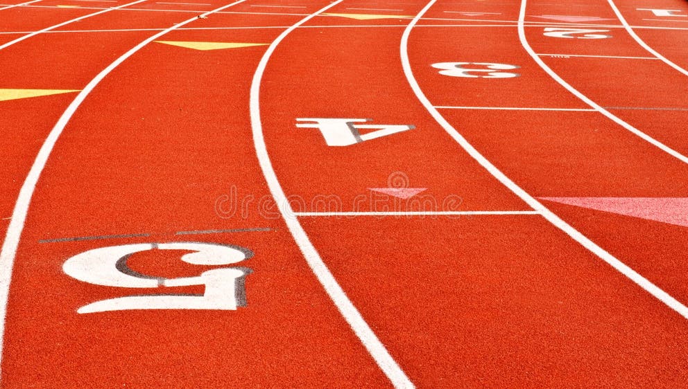 Synthetic running track stock image. Image of graphics - 22666197