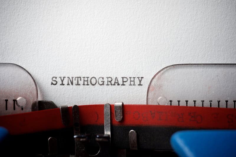 Synthography concept view stock photo. Image of typed - 309499622