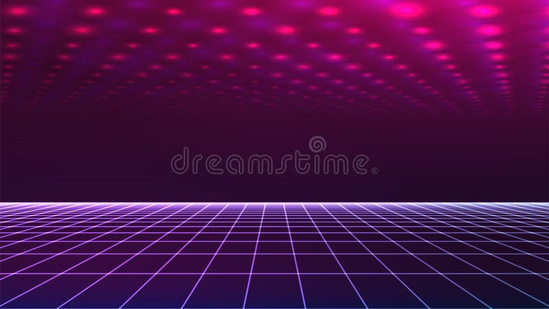 Synthwave Grid Wallpaper Stock Illustrations – 895 Synthwave Grid ...