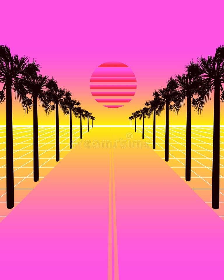 Vaporwave Miami Stock Illustrations – 529 Vaporwave Miami Stock ...