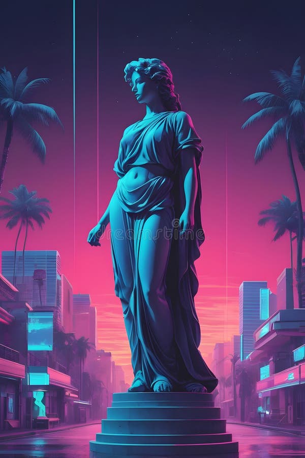 Synthwave is My Beautiful World Stock Image - Image of future ...