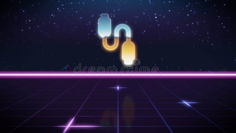 Synthwave Retro Design Icon of Twitch Editorial Photography ...