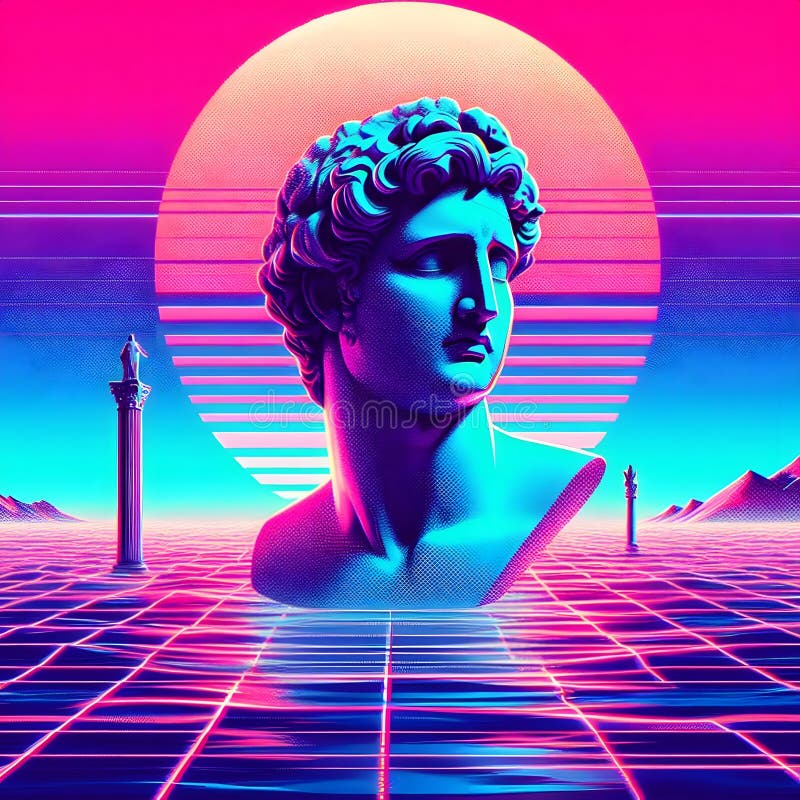 Synthwave retro style stock photo. Image of synthwave - 347874292