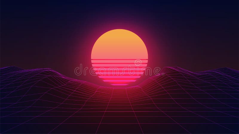 Synthwave Sun Stock Illustrations – 1,947 Synthwave Sun Stock ...