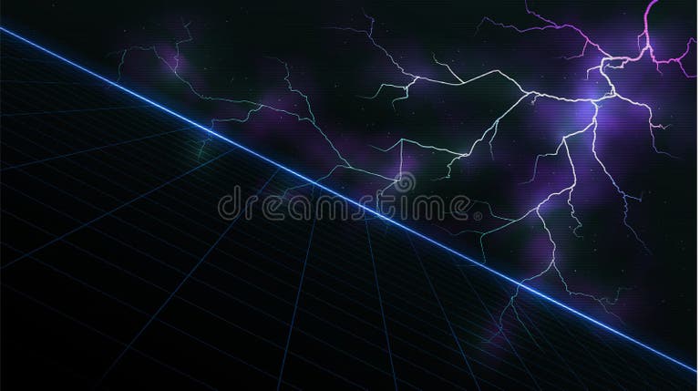 Vaporwave Lightning Stock Illustrations – 119 Vaporwave Lightning Stock ...