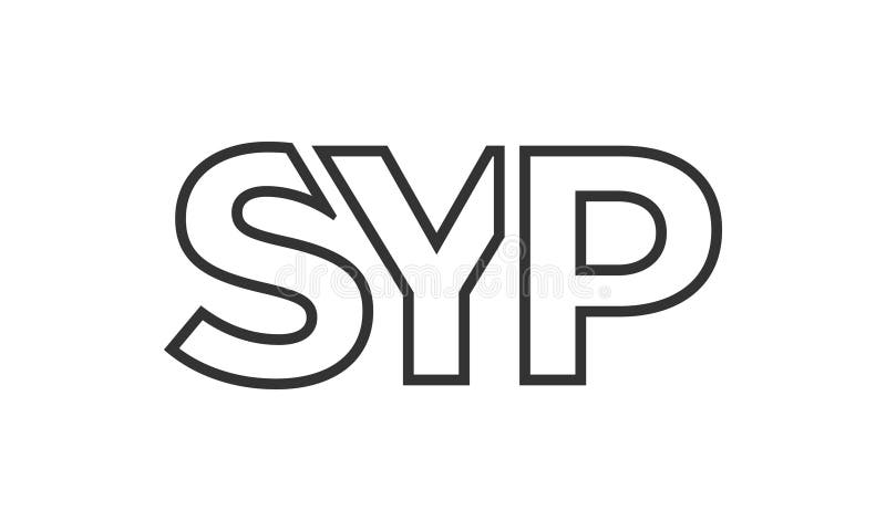 SYP Logo Design Template with Strong and Modern Bold Text. Initial ...