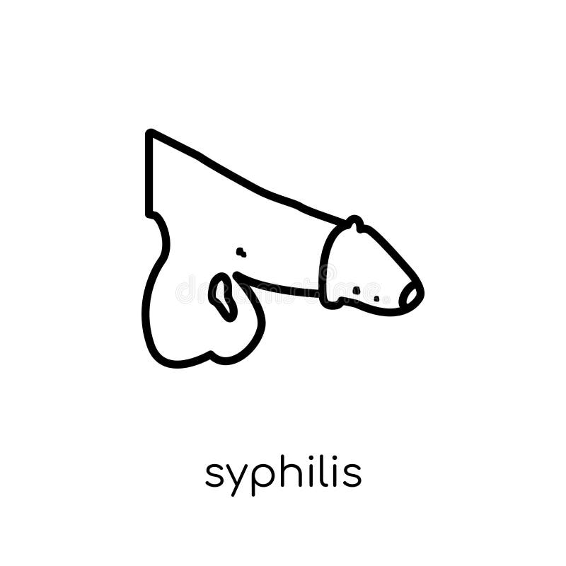 Syphilis Icon. Trendy Modern Flat Linear Vector Syphilis Icon on Stock ...