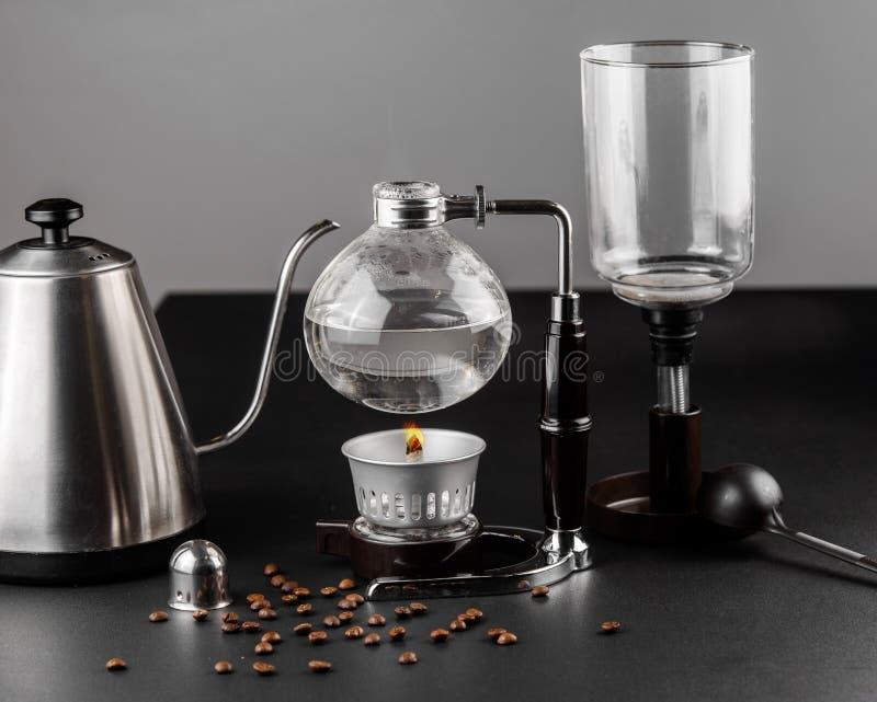 Syphon Alternative Method of Making Coffee. Coffeemaker is a Manual ...
