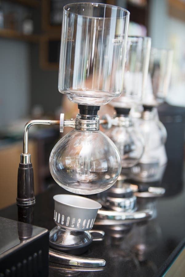 Syphon coffee machine stock photo. Image of shop, coffee - 74040584