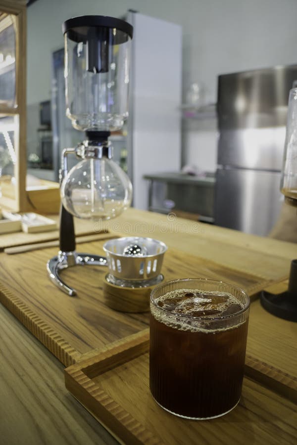 Syphon Coffee Maker in Craft Cafe Stock Photo - Image of machine ...