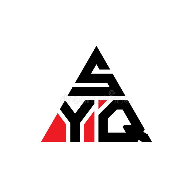 SYQ Triangle Letter Logo Design with Triangle Shape. SYQ Triangle Logo ...