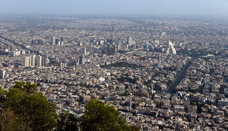 Syrië - Damascus stock afbeelding. Image of islam, oriëntatiepunt ...