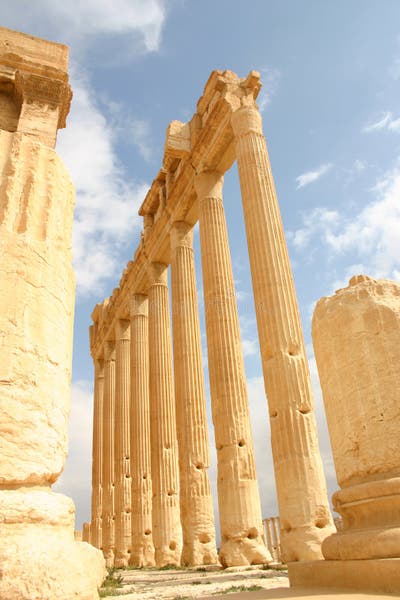 Syria stock image. Image of camel, fort, roman, ruins, syria - 689035