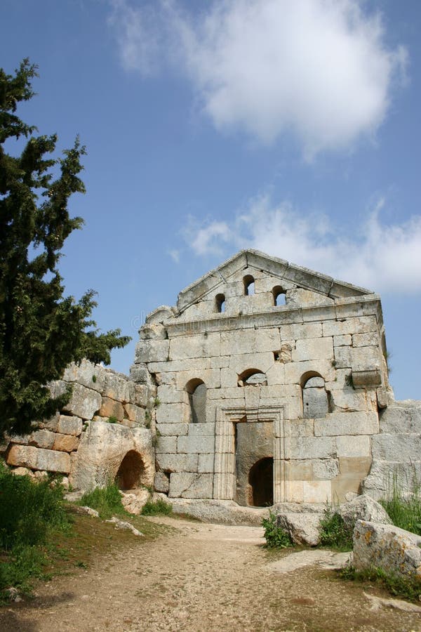 Syria stock photo. Image of fort, building, sand, simeon - 699668