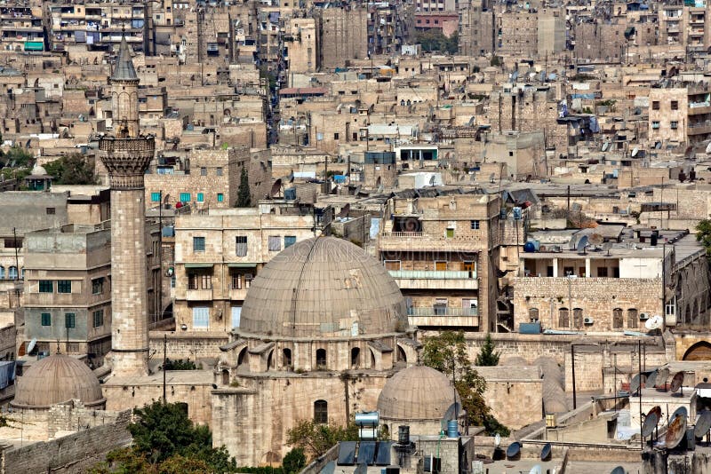 Syria - Aleppo stock photo. Image of cityscape, oriental - 12098160
