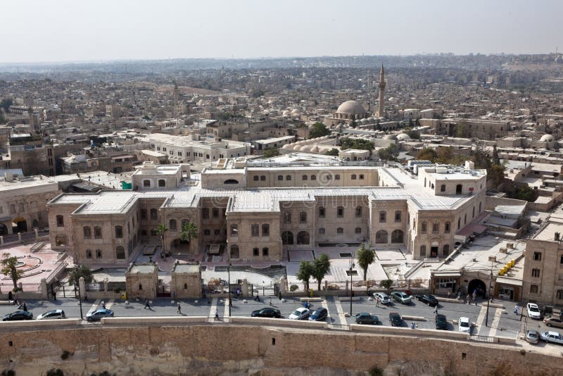Old city of Aleppo stock image. Image of citadel, stones - 13808491