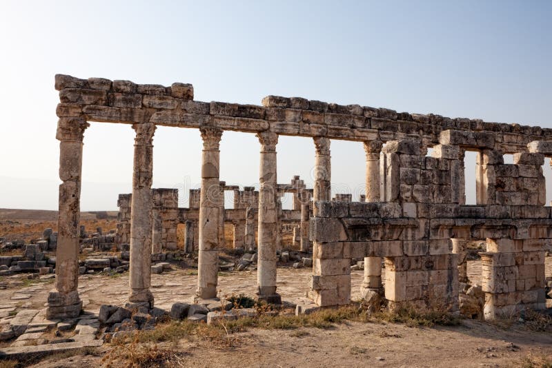 Syria - Apamea stock photo. Image of city, column, historic - 11962836