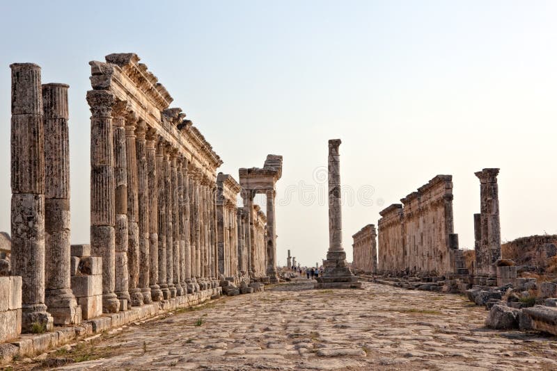 Syria - Apamea stock photo. Image of ancient, historical - 11962846
