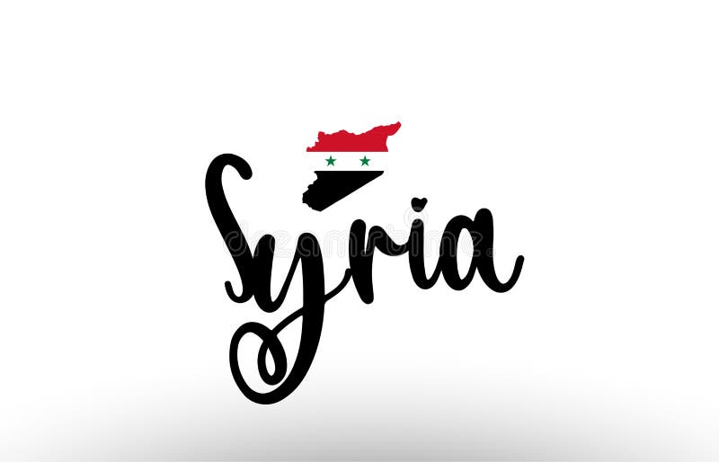 Syria Country Flag Inside Map Contour Design Icon Logo Stock Vector ... Syria Country Flag Inside Map Contour Design Icon Logo Stock Vector ...