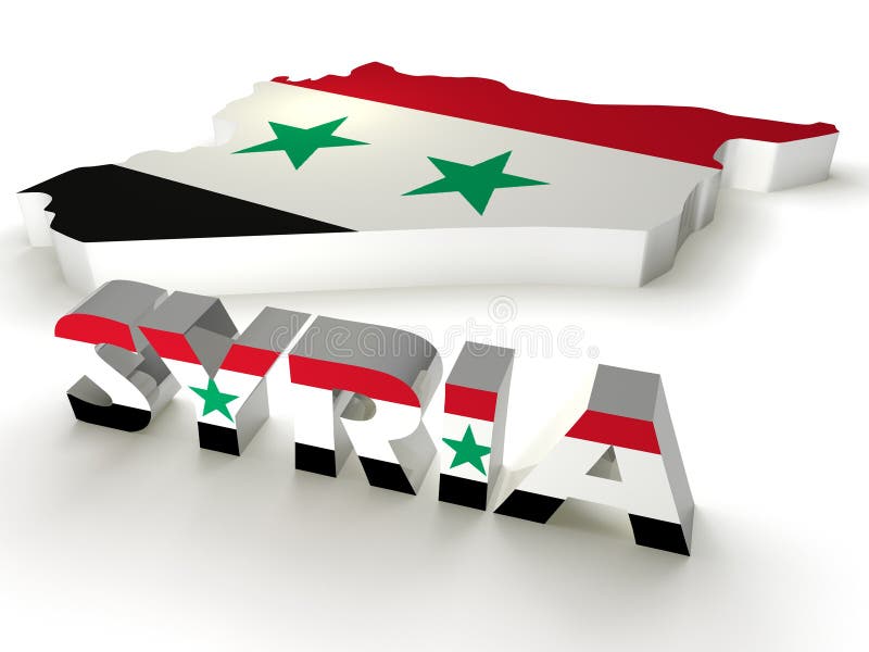 Syria 3d country stock illustration. Illustration of governorate - 91473610
