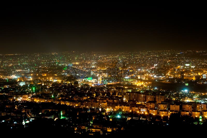 Syria - Damascus stock image. Image of aerial, buildings - 12146173