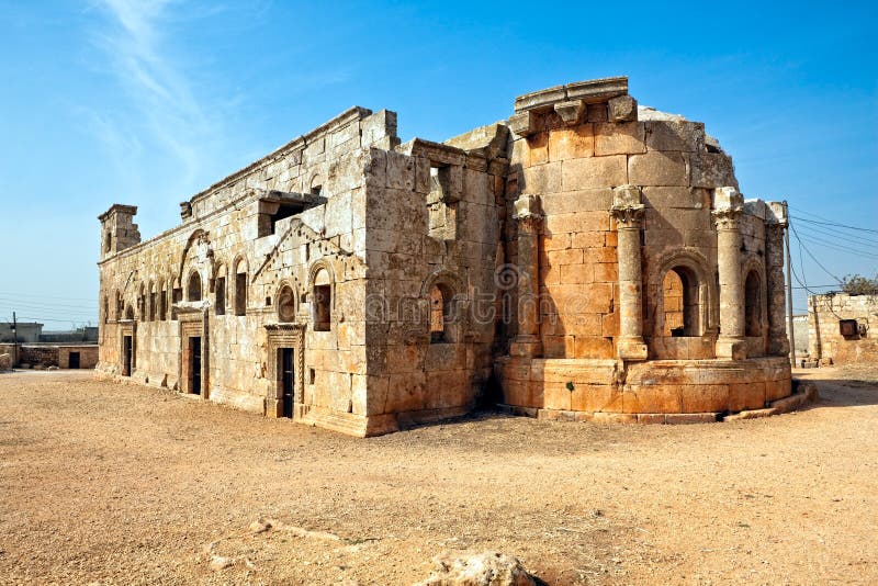 Syria - the Dead Cities, Qalb Lozeh Stock Image - Image of landmark ...