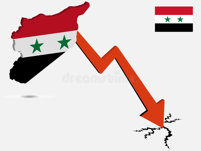 Syria Economic Crisis Vector Illustration Eps 10 Stock Vector ...