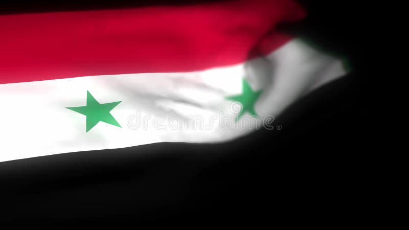 Syria Flag , Realistic 3D Animation of Waving Flag. Syria Flag Waving ...