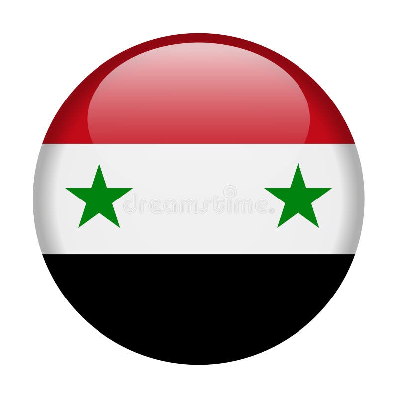 Syria Flag Vector Round Icon Stock Illustration - Illustration of sign ...