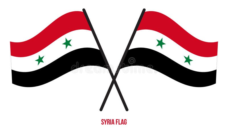 Syria Flag Waving Vector Illustration on White Background. Syria ...