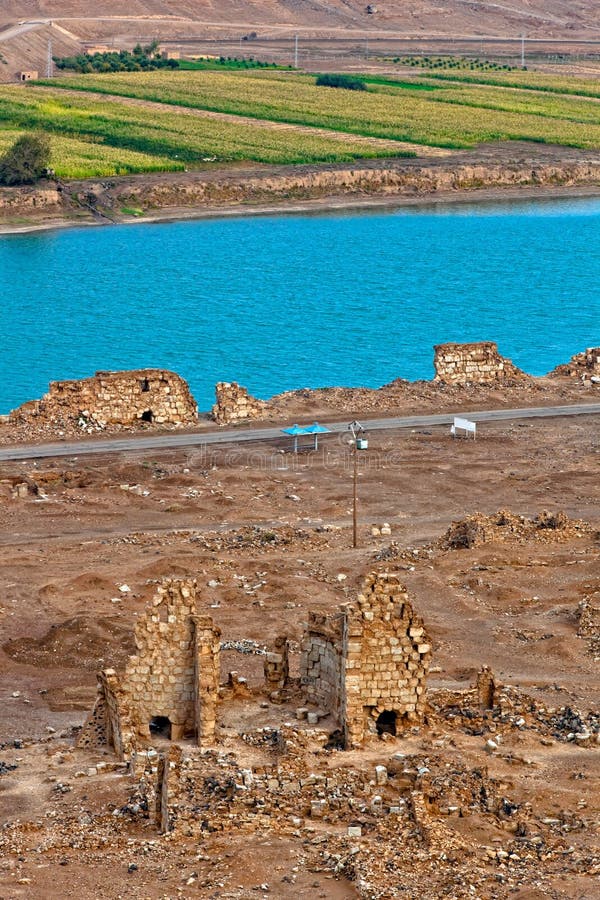 Syria - Halabia, Town of Zenobia Stock Photo - Image of field, culture ...
