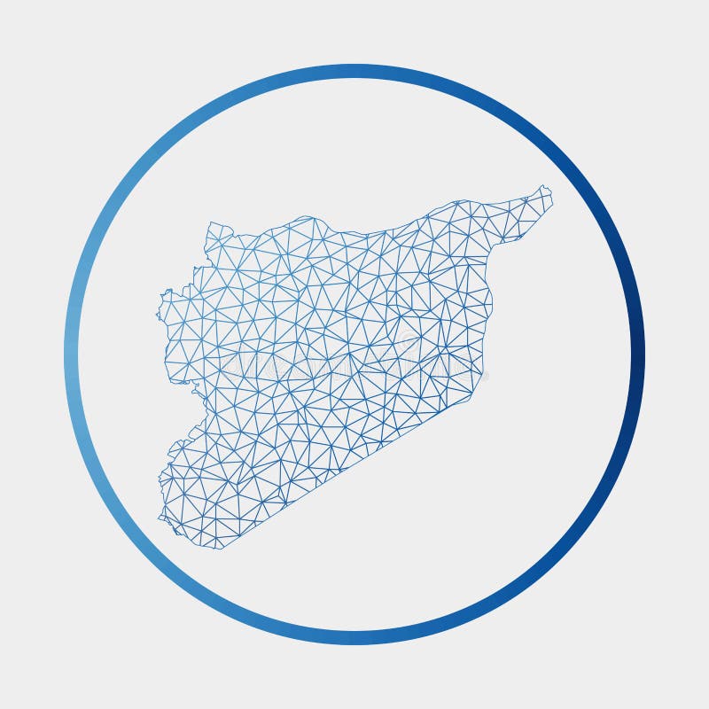 Map of Syria Icon Black Color in Round Circle Stock Vector ...