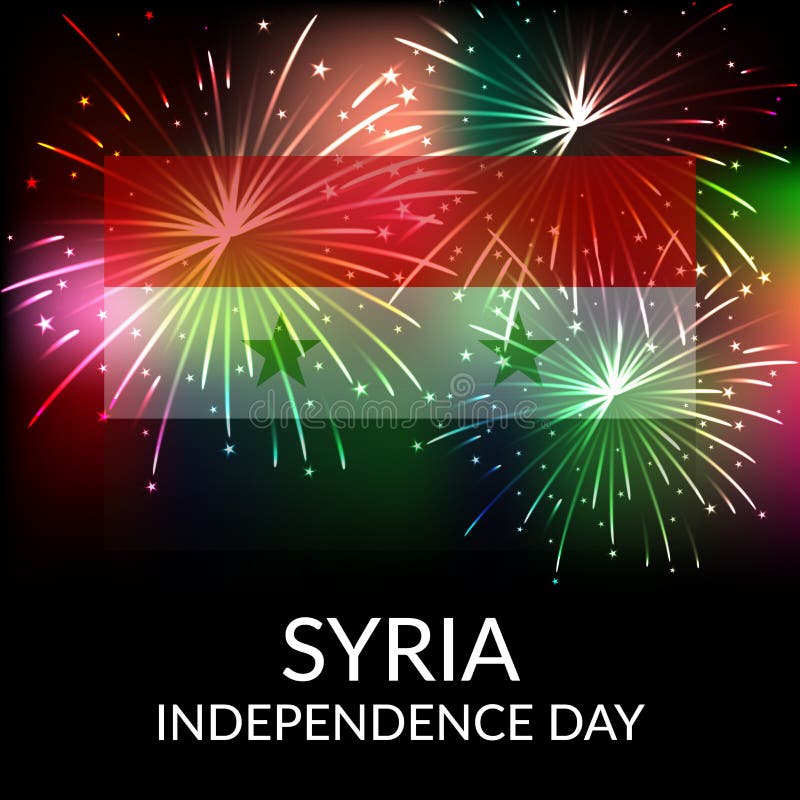 Syria Independence Day. stock illustration. Illustration of government ...
