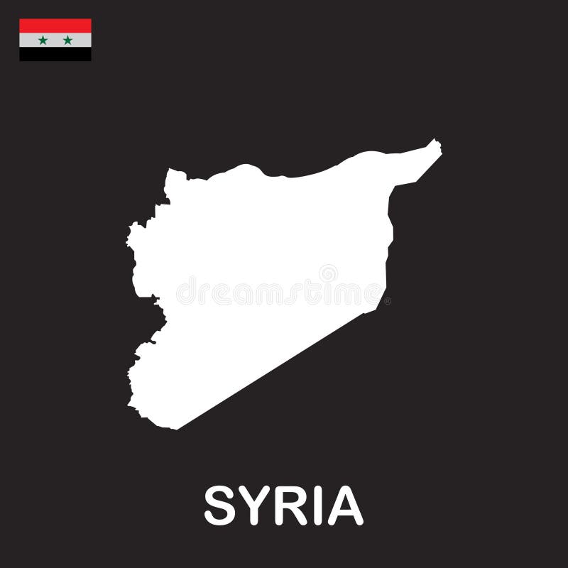 Syria map icon stock vector. Illustration of region - 269420805