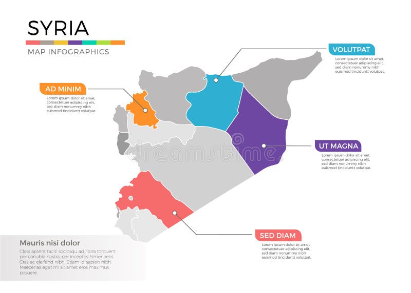 Syria Infographics, Statistical Data, Sights Stock Vector ...
