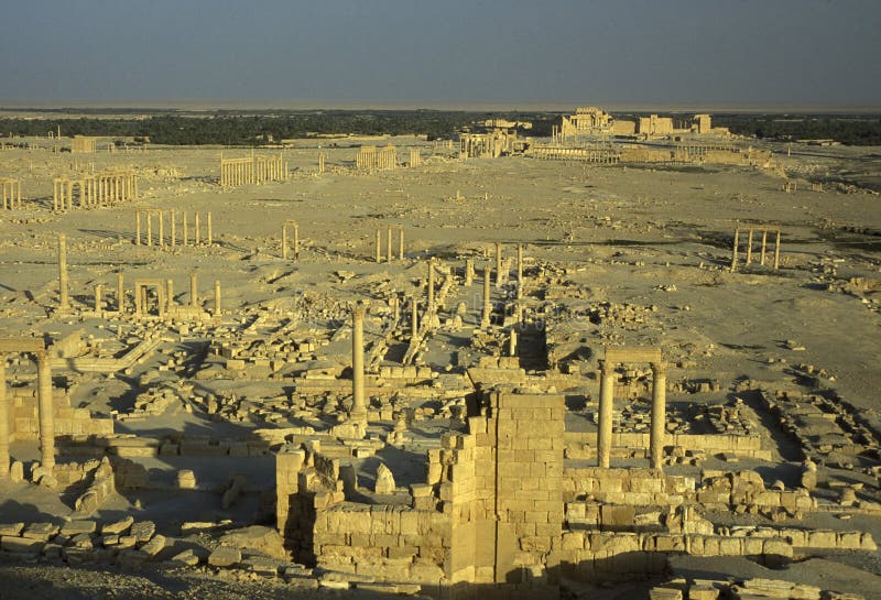 SYRIA PALMYRA ROMAN RUINS editorial image. Image of syrian - 54373110