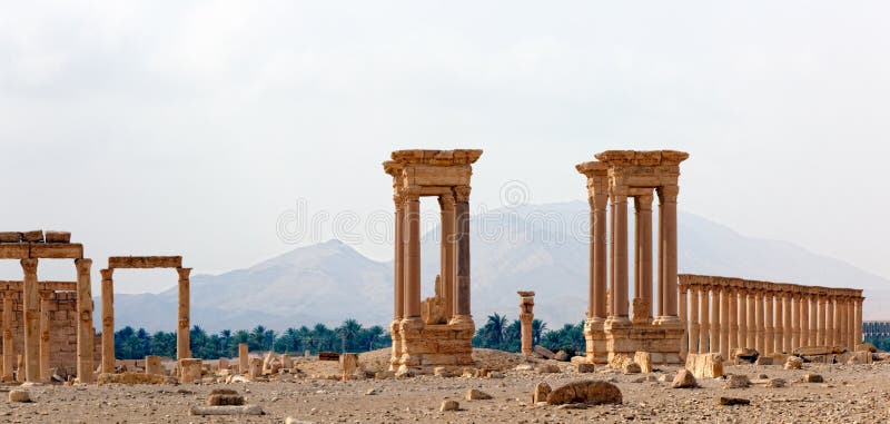 Syria - Palmyra (Tadmor) stock photo. Image of ancient - 12145894