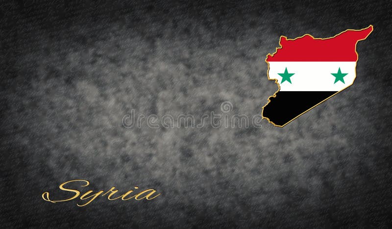 Syria Symbols, Map of Syria Stock Image - Image of architecture, east ...