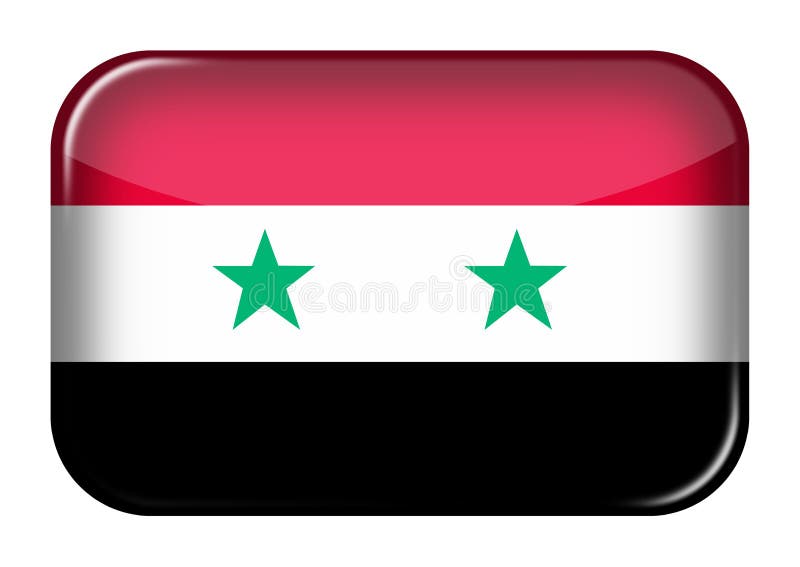Syria Web Icon Rectangle Button Stock Illustration - Illustration of ...